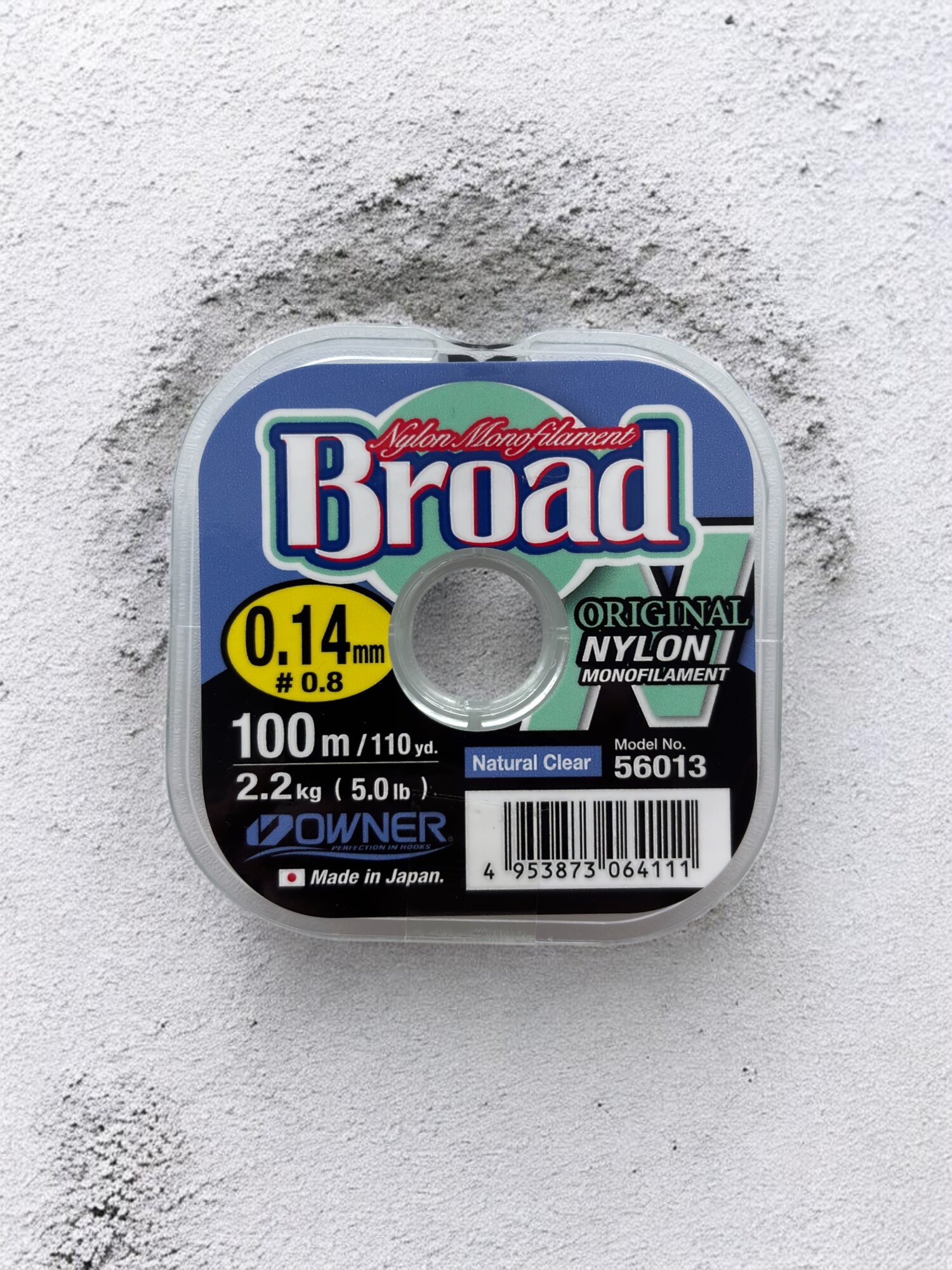 Леска Owner Broad 100 м 0,14 мм 2,2 кг монофильная Natural Clear