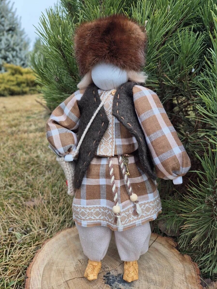 Кукла-оберег "Успешник", мужская, ручная работа, текстиль, 35 см