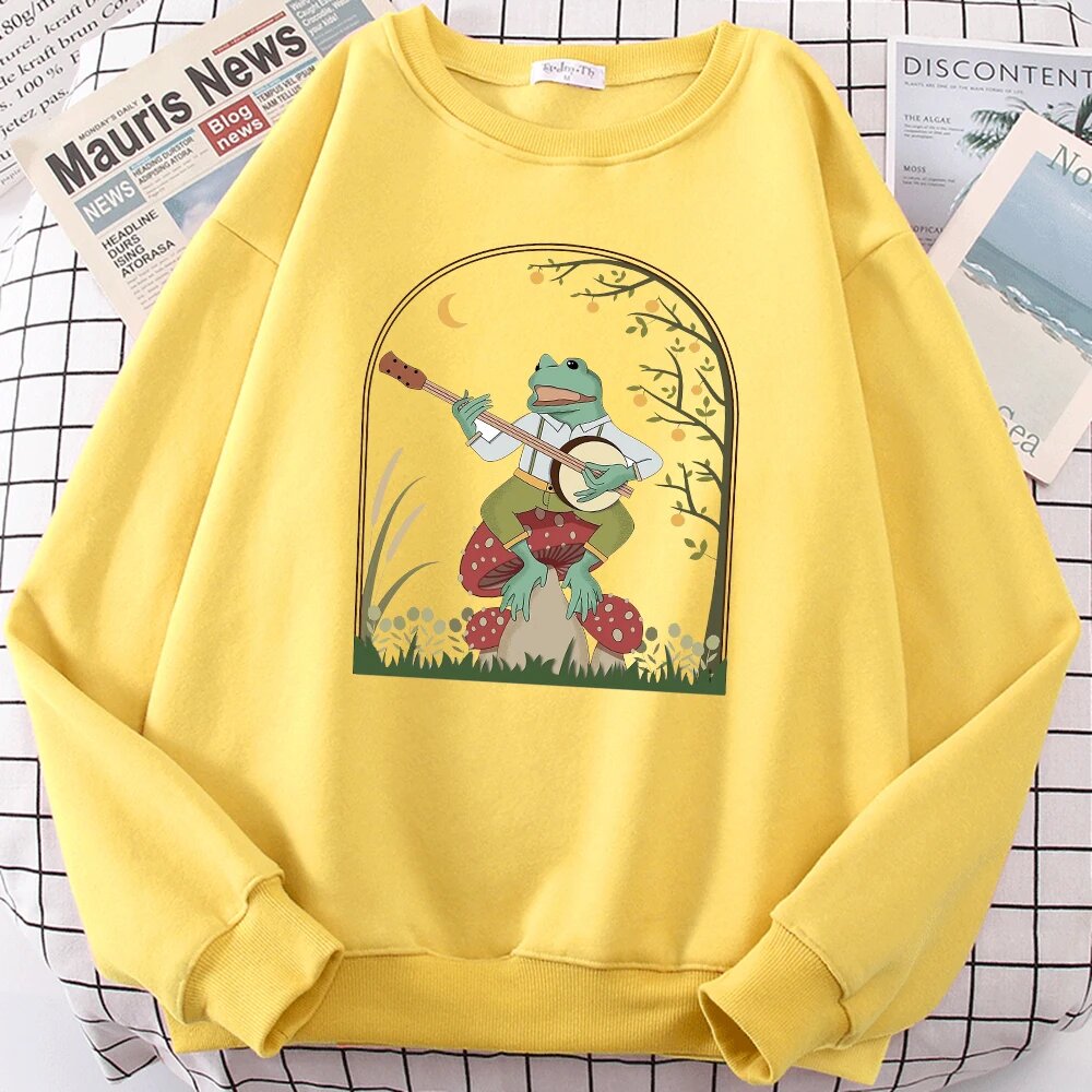 Мужская толстовка teekossc Cottagecore Светло-желтый, L, Yellow