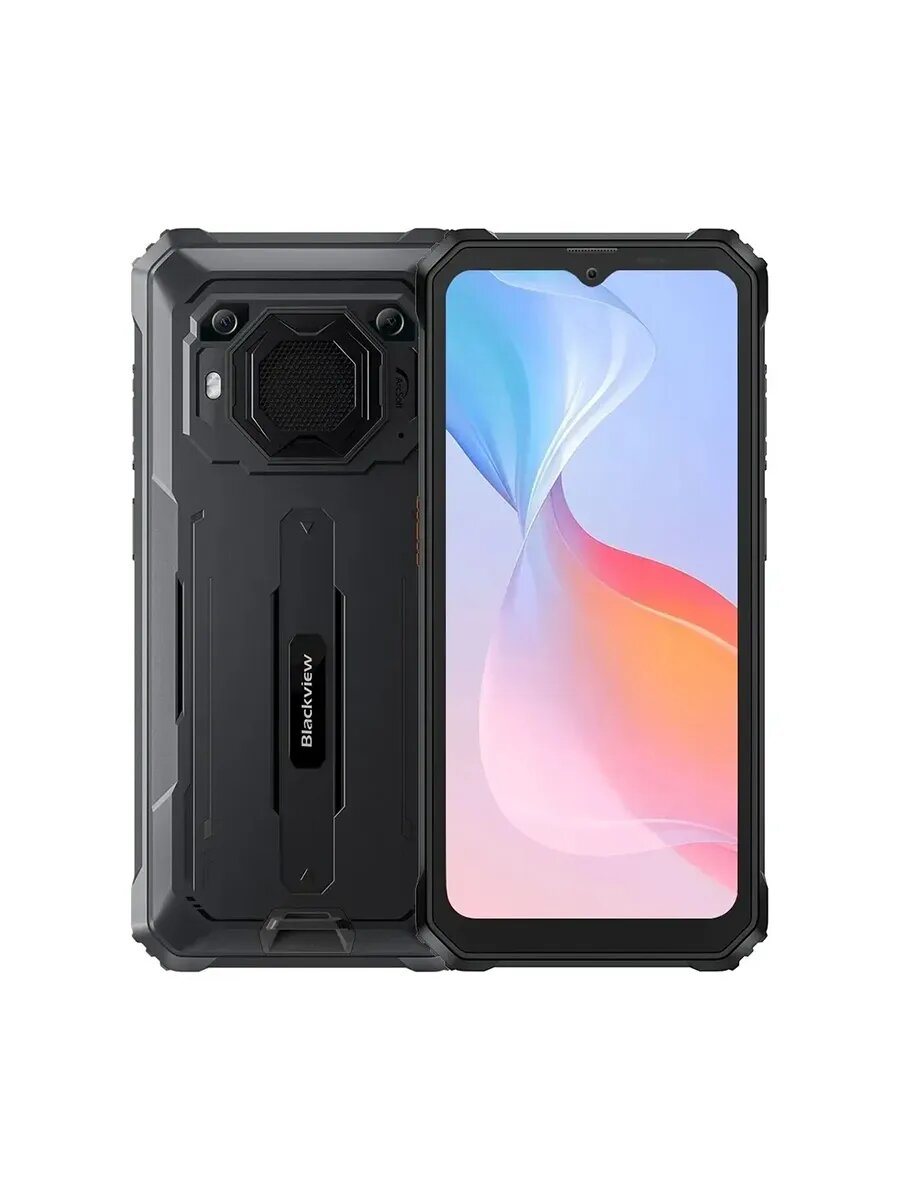 Смартфон Blackview BV6200 Plus, 8/128 ГБ, 11 000 мAч, черный