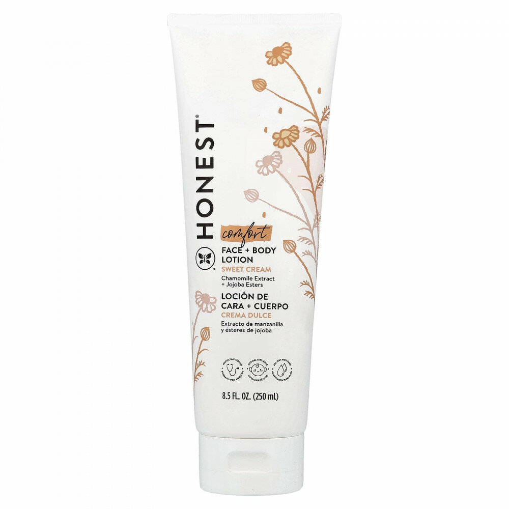 The Honest Company, Comfort, лосьон для лица и тела, сладкий крем, 250 мл (8,5 жидк. унции)