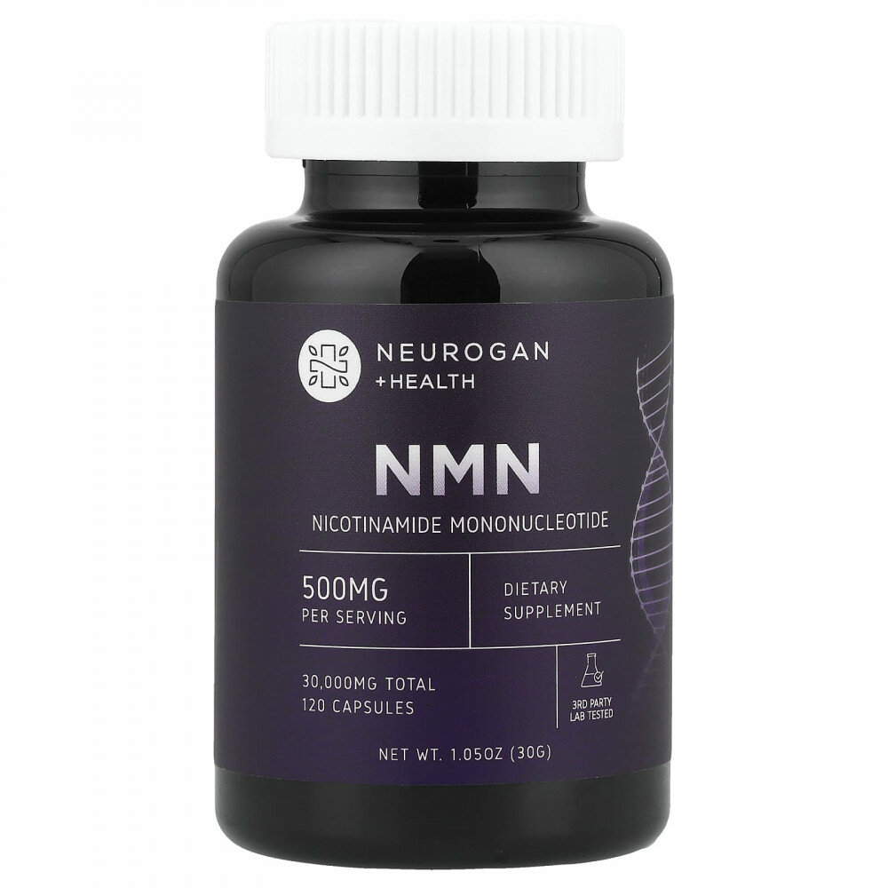 Neurogan Health, NMN, 120 капсул (250 мг в 1 капсуле)