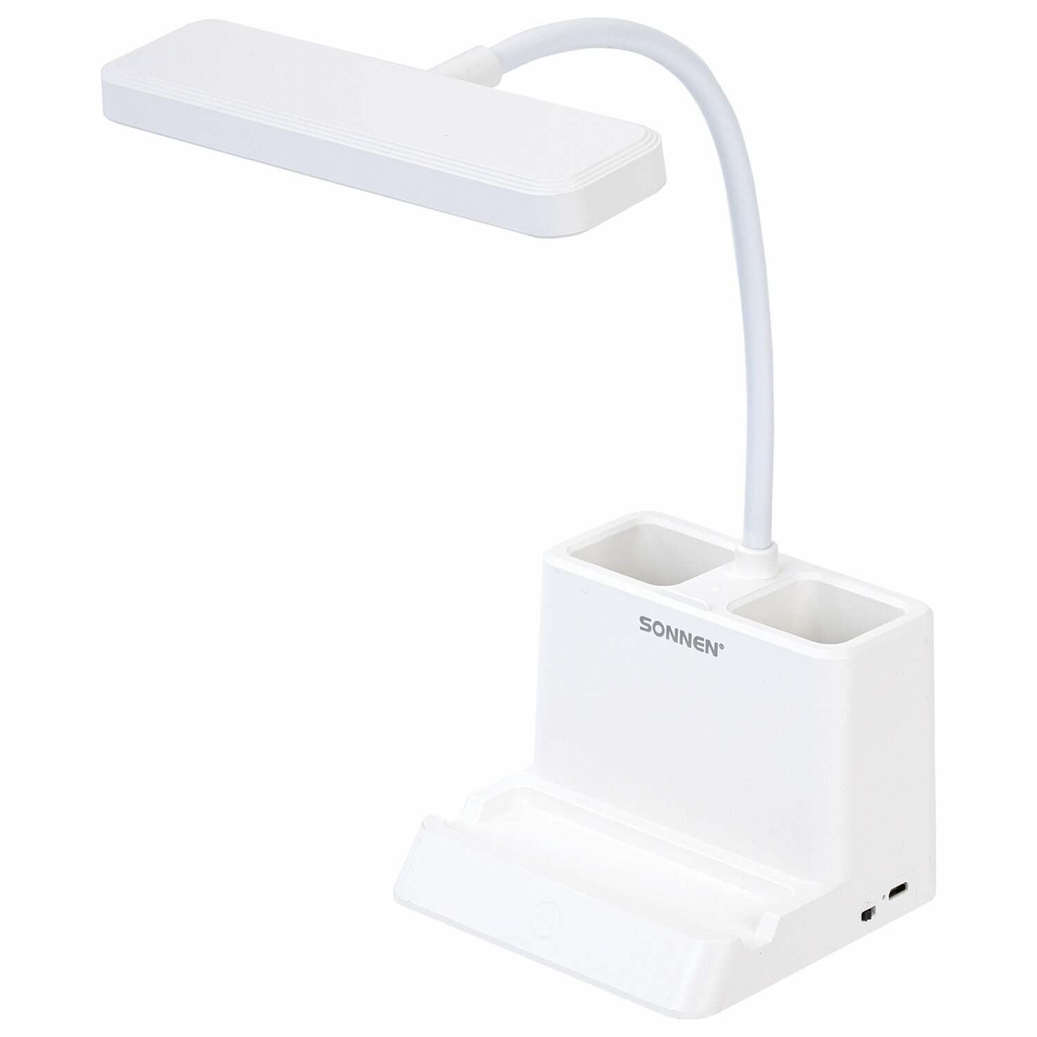 Sonnen Настольная лампа-светильник беспроводная PT-302, органайзер, USB, LED, 3 Вт, 3 режима, 238783