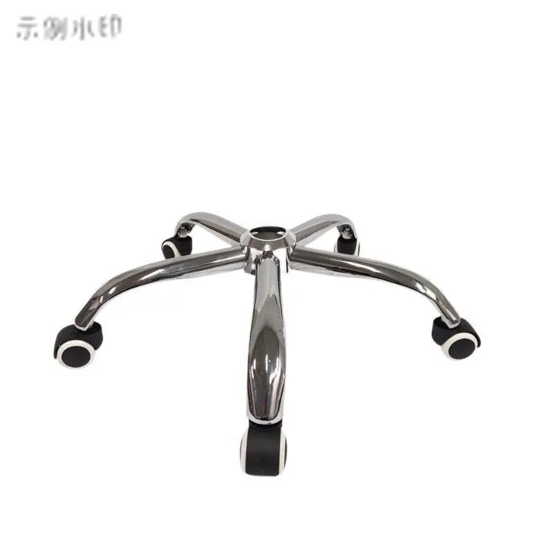 Крестовина для компьютерного кресла металлическая хромированная для офисного кресла с колесиками