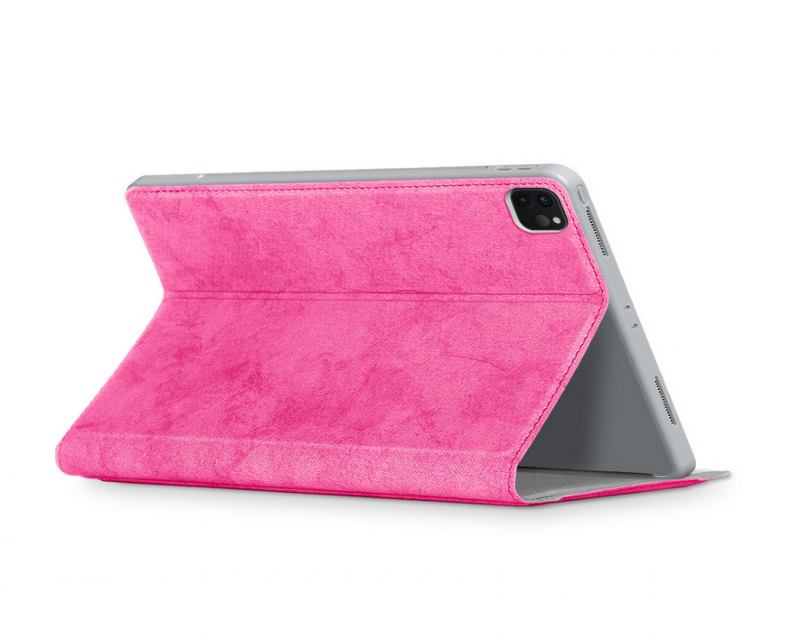 Чехол MyPads Retro Premium для Apple iPad Pro 12,9 2020/2021 из эко-кожи с отделением для карт, малиновый