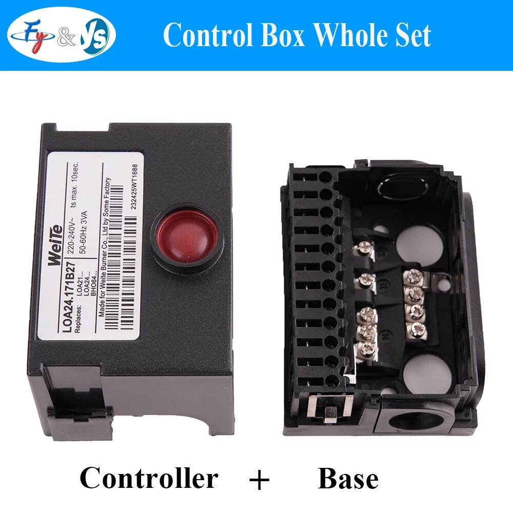 Электронный контроллер горелки LOA24.171B27 для масляных и дизельных горелок 220В Set