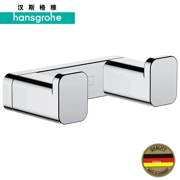 Hansgrohe AddStoris двойной крючок для халата и полотенца хром, 2 крючка, металлический