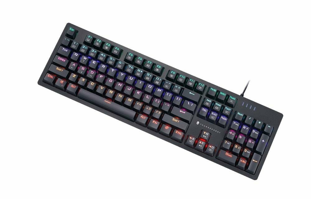 Механическая клавиатура унисекс ThundeRobot KG3104 Midnight Iridescent, 104 клавиши, черная