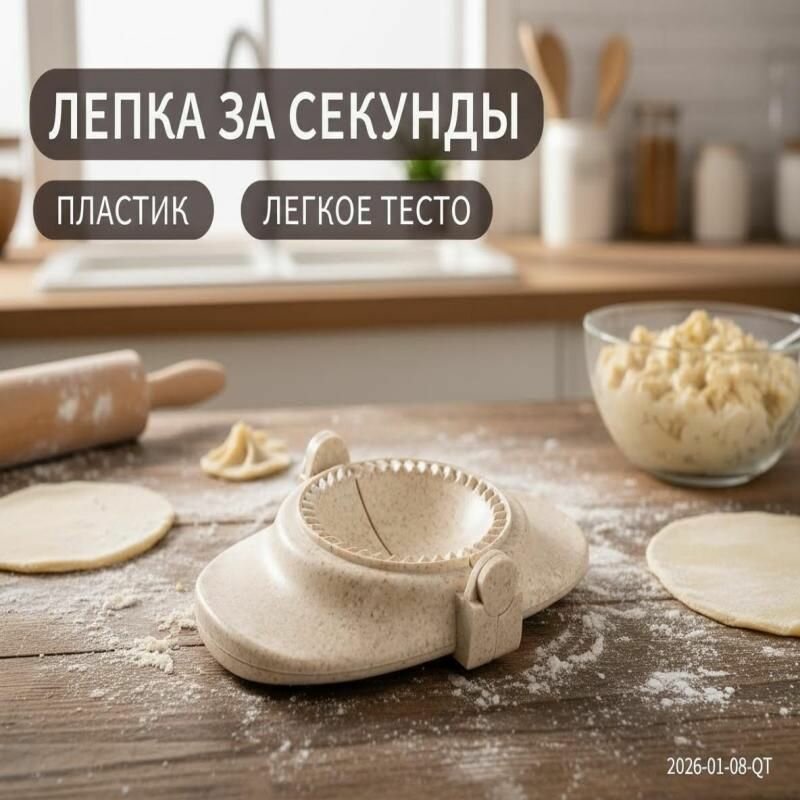 Набор форм для лепки пельменей и вареников, пресс для теста ручной