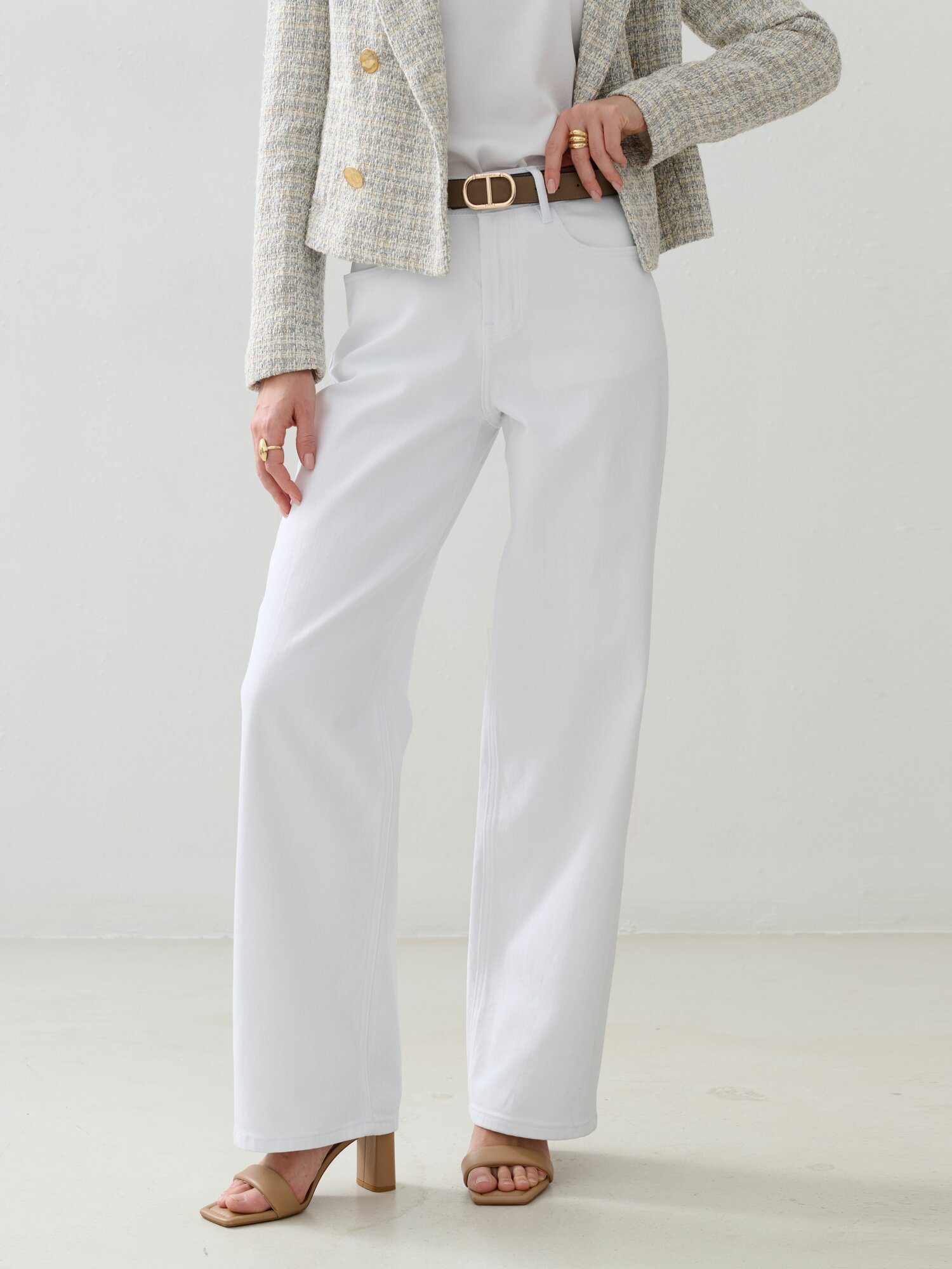 Джинсы широкие 