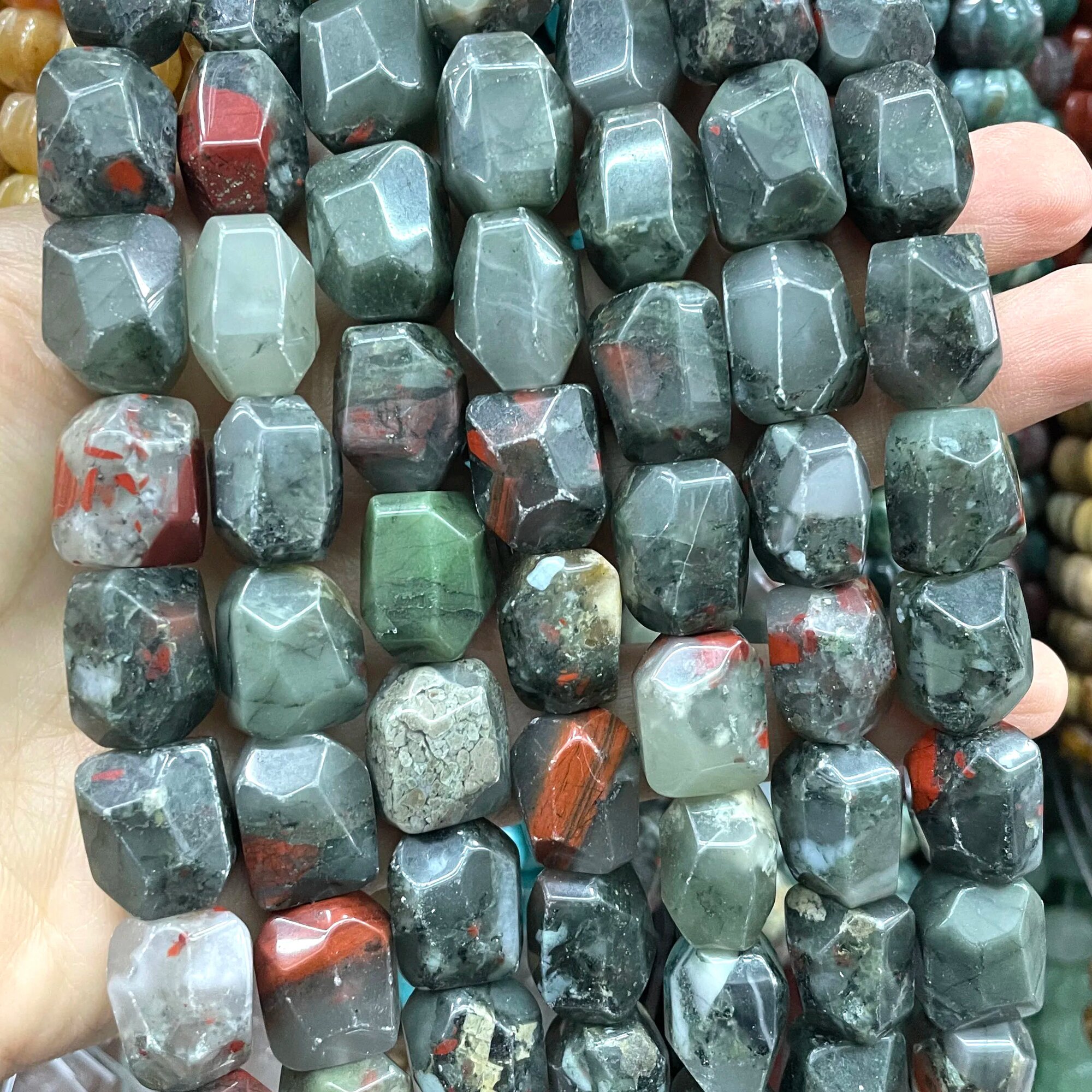 Бусины из агата и авантюрина JCXAZSJ