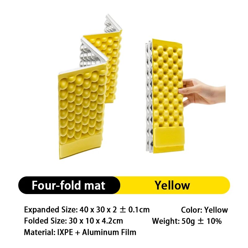 Складная подушка-сидушка Egg Nest для кемпинга Желтый, Yellow