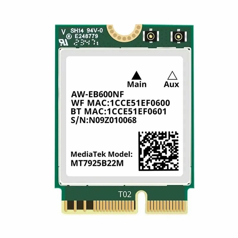 (P N S G) Сетевая карта MT7925 WiFi 7 2.4G 5Ghz 6GHz беспроводной сетевой адаптер