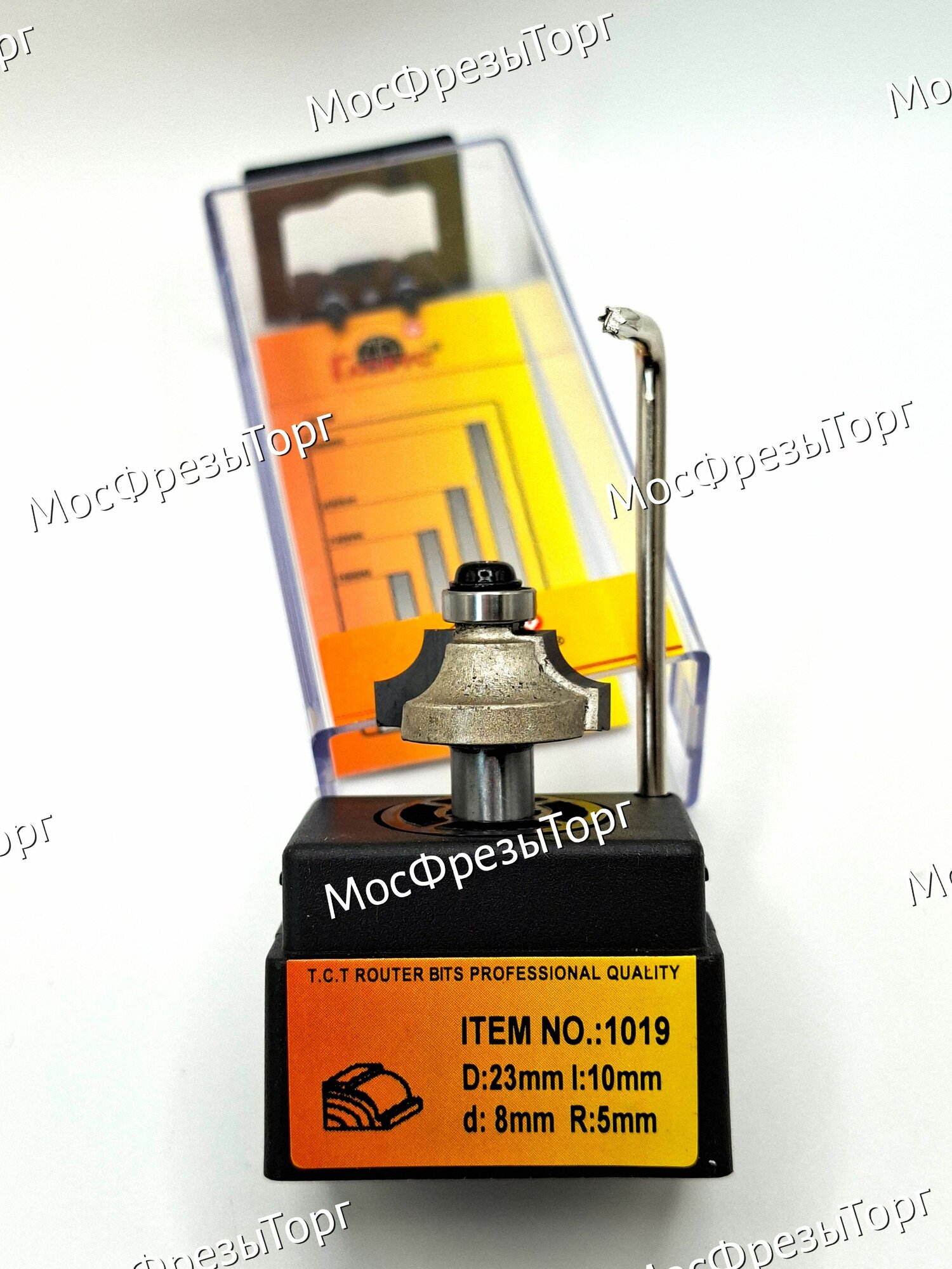 Фреза Глобус радиусная 1019 R5, хвостовик 8 мм, кромочная калевочная
