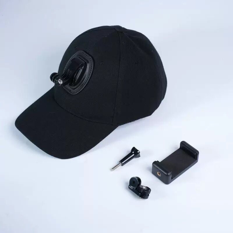 Черное крепление для спортивной камеры DJI Action 6/5 Pro/4 с держателем для телефона и шлемом
