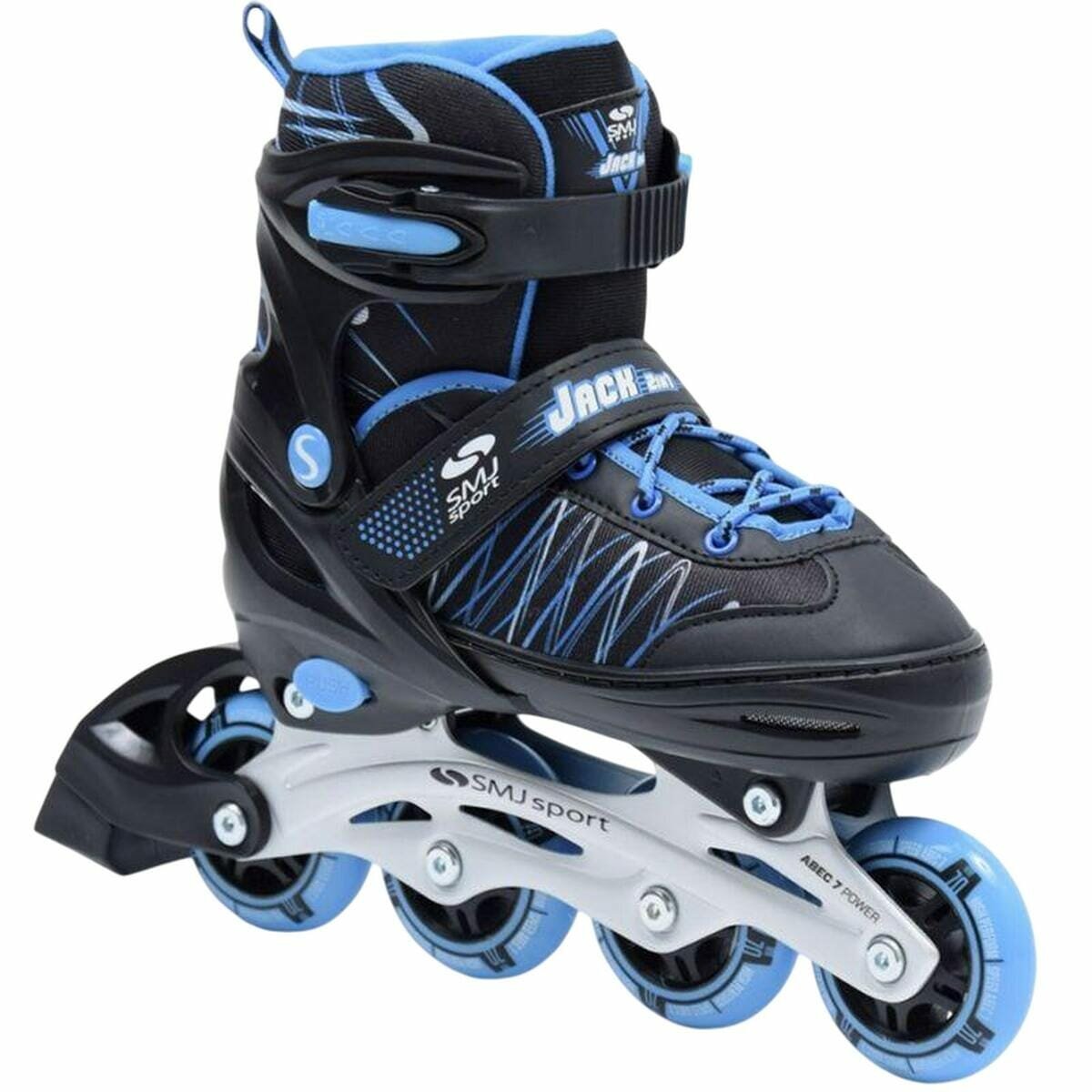DECATHLON ролики Decathlon Jack 2в1, черный/синий, размер 26/30