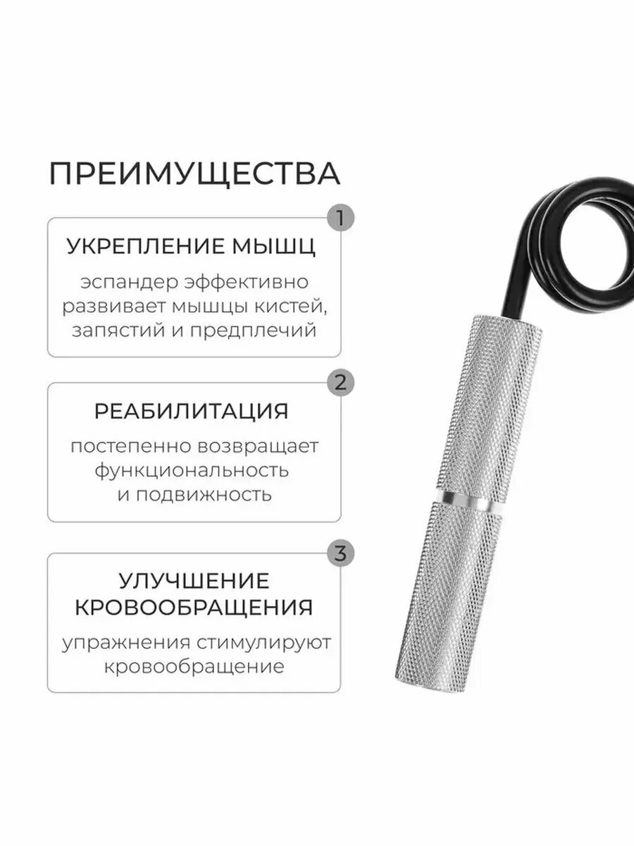Компактный силовой эспандер для рук и запястий