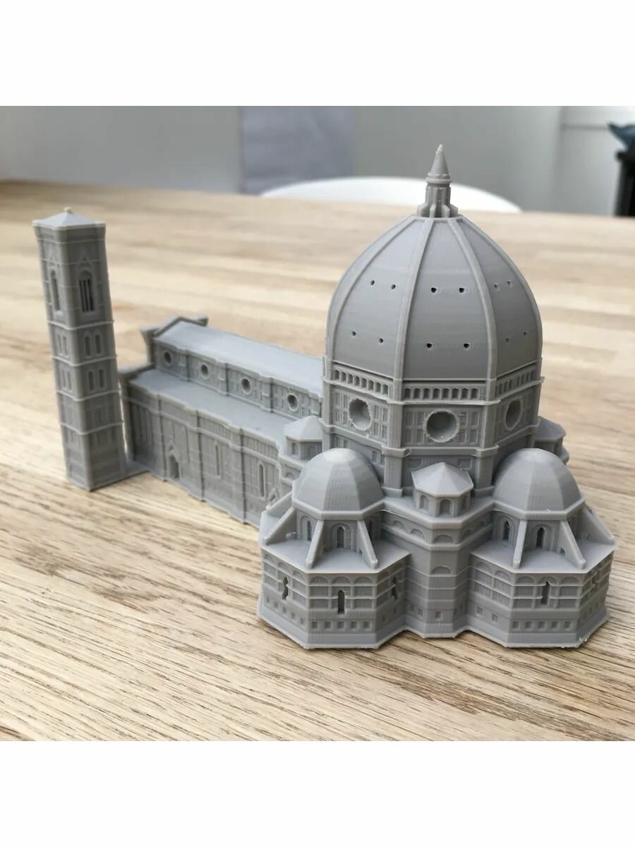 Статуэтка "Флорентийский собор" (Санта-Мария-дель-Фьоре) 3D печать из пластика