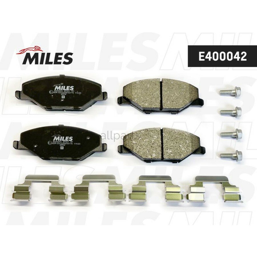 MILES E400042 Колодки тормозные VW POLO (RUS) 11-/SKODA FABIA 11- передние