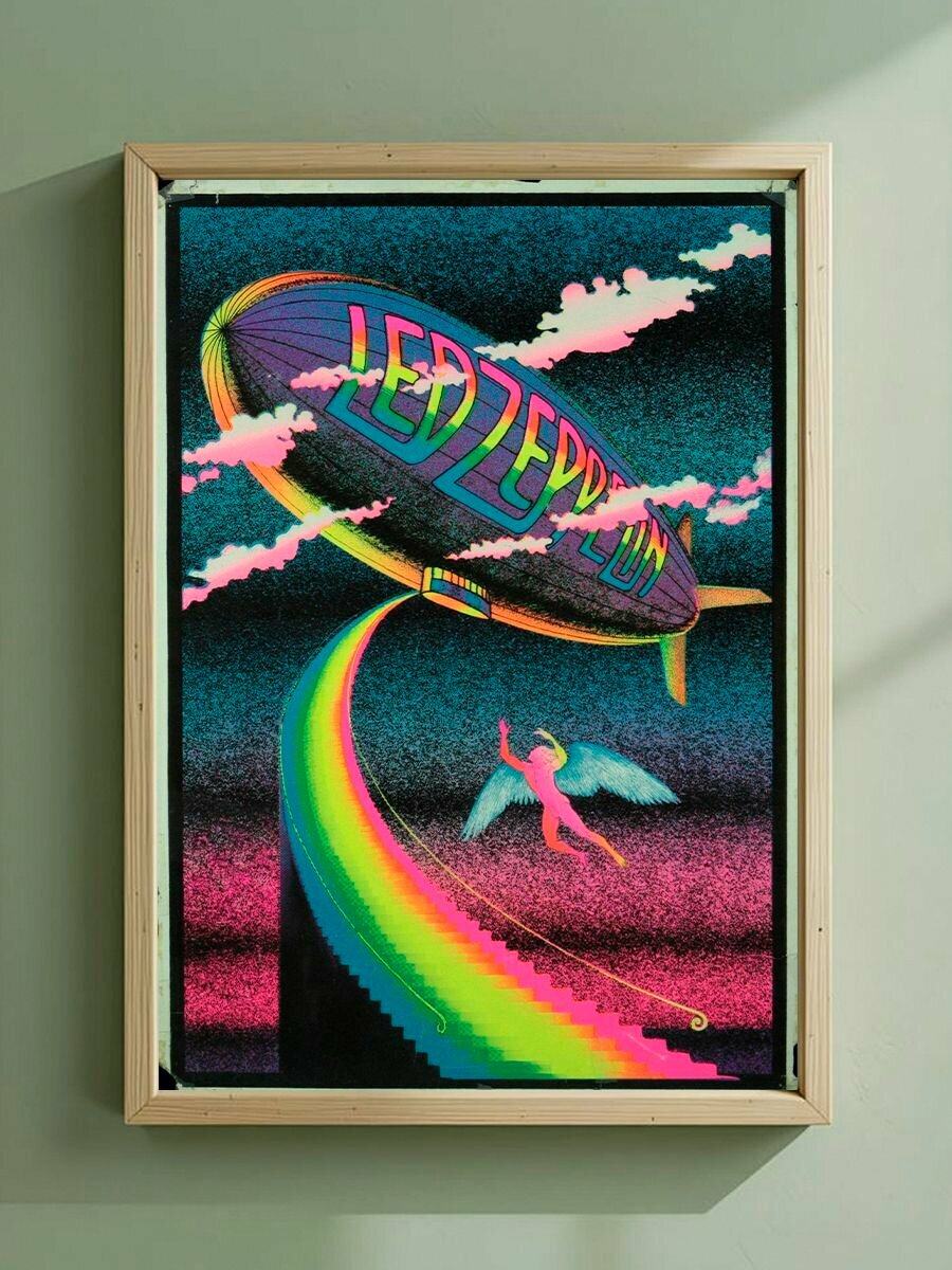 Постер, плакат на стену "Led Zeppelin Рок Группа" 42 см х 29,7 см (А3)