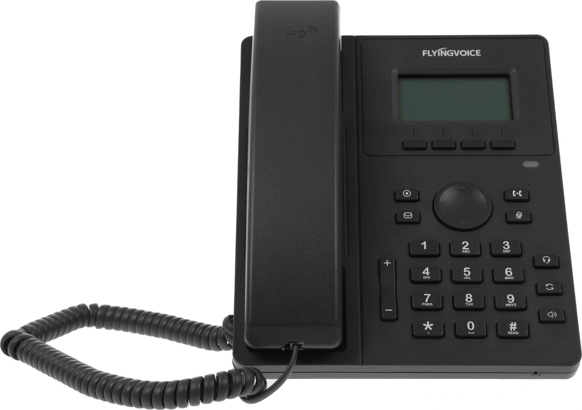 Телефон стационарный Flyingvoice P10 черный