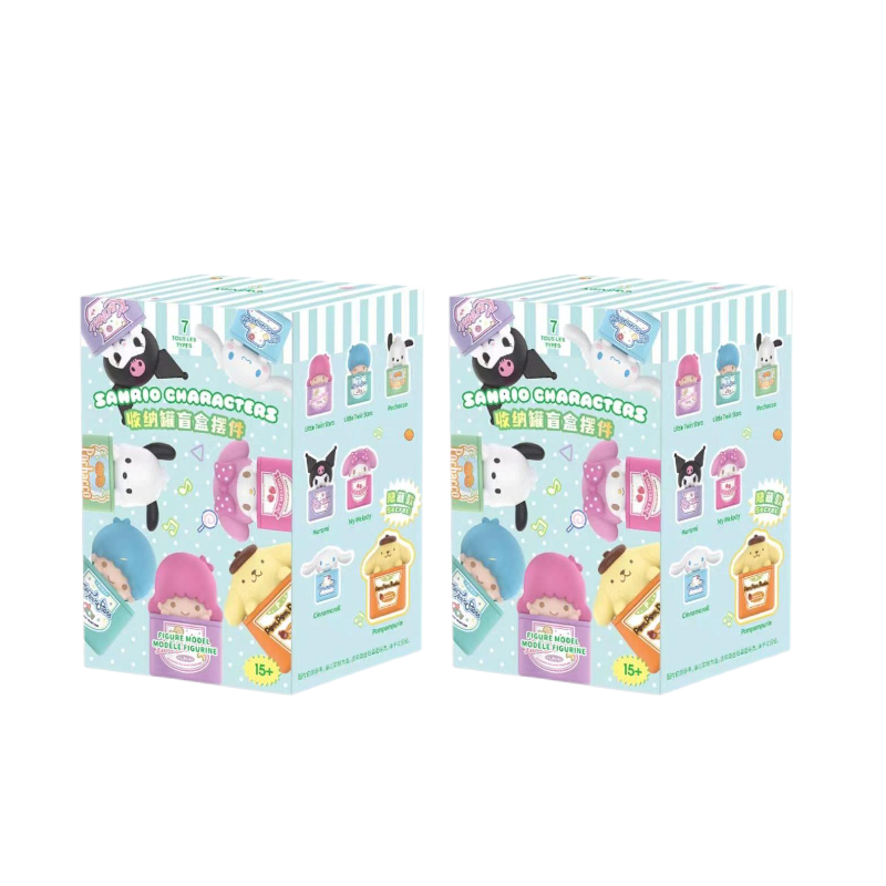 Оригинальная серия баночек для хранения MINISO Sanrio, набор-сюрприз с фигурками Куроми и Синаморолла,