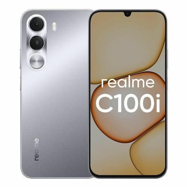 Смартфон realme C100i RMX5377 4/128Гб Серебристый