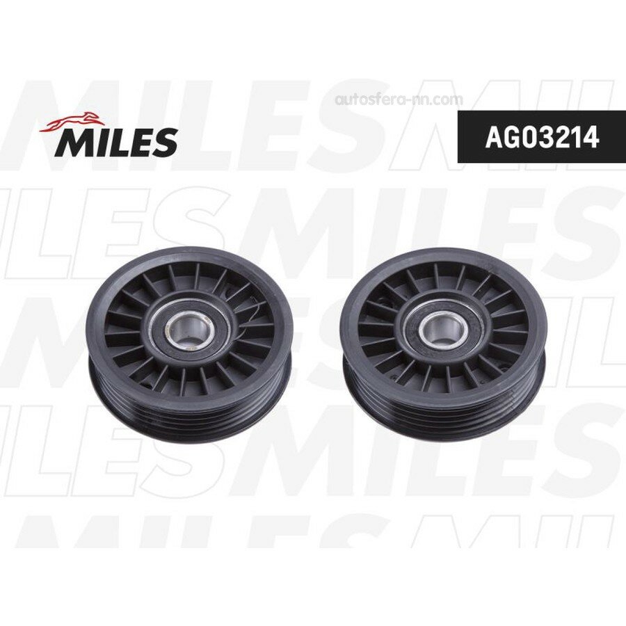 MILES AG03214 Ролик ремня приводного AUDI A4/A6/VW PASSAT 1.9D 95- (INA 531074510) AG03214