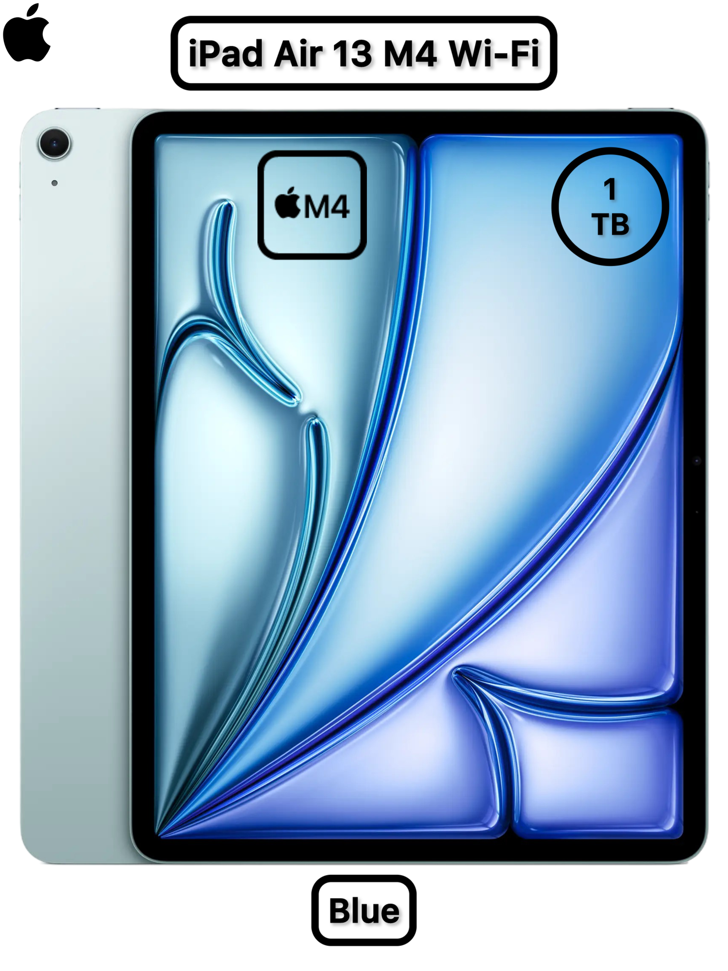 Планшет Apple iPad Air 13 M4 2026, Wi-Fi 1TB, Blue (голубой), 12 ГБ/1024 ГБ