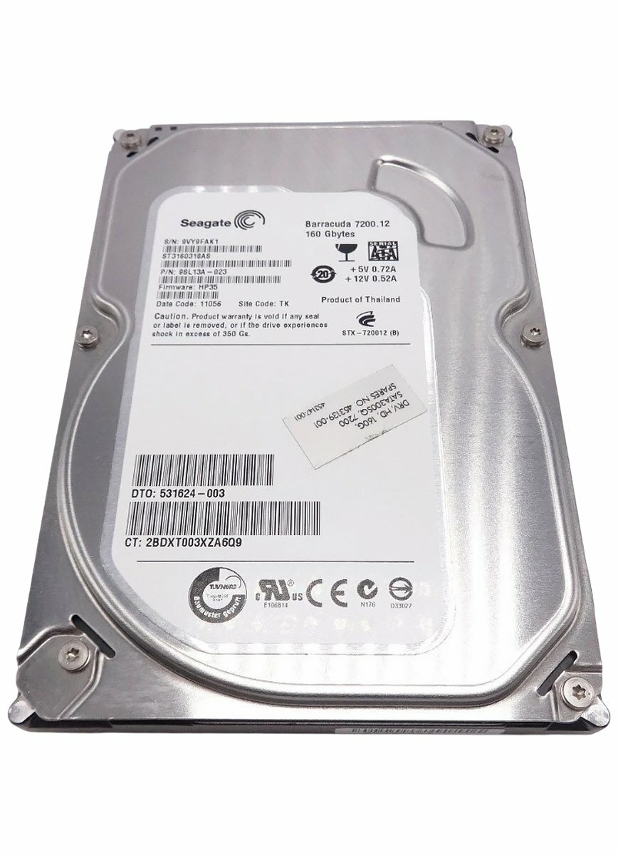 Жесткий диск HP 160Gb 7200 SATAII 3.5" HDD 453147-001