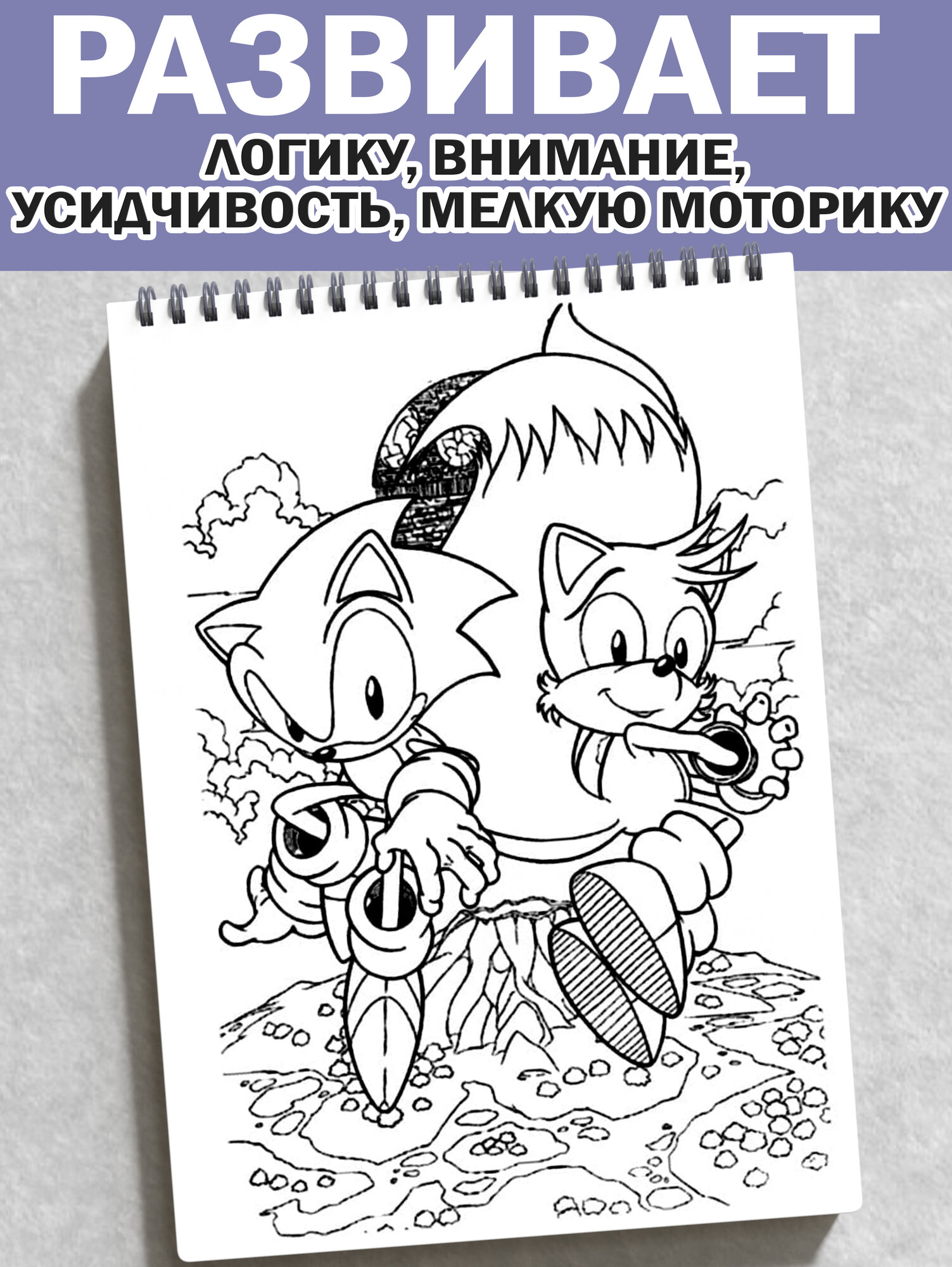 Раскраска Соник — фото 1