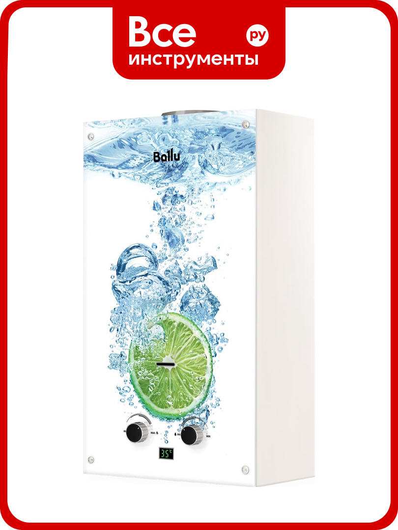 Газовая колонка Ballu GWH 10 Fiery Glass Lime НС-1584733