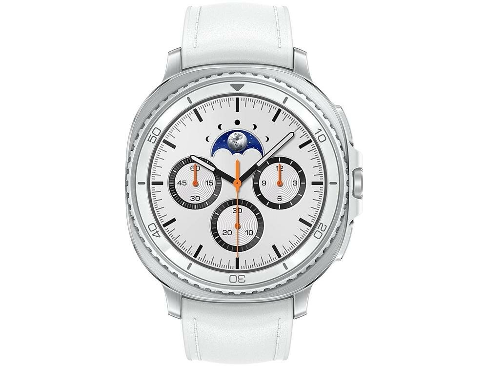 Смарт-часы Samsung Galaxy Watch 8 Classic LTE 46мм 1.34" Super AMOLED корп. серебристый рем. белый (SM-L505FZWACAU)