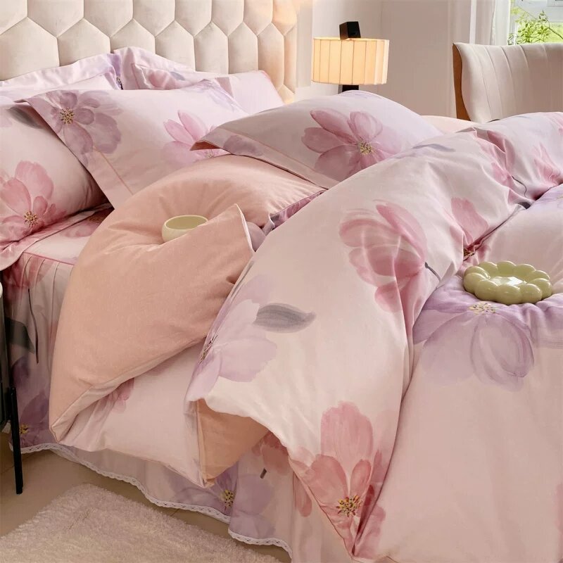 (Baolilai Home Textiles) Новая коллекция 2025 года: приятный для кожи и комфортный комплект из четырех предметов из