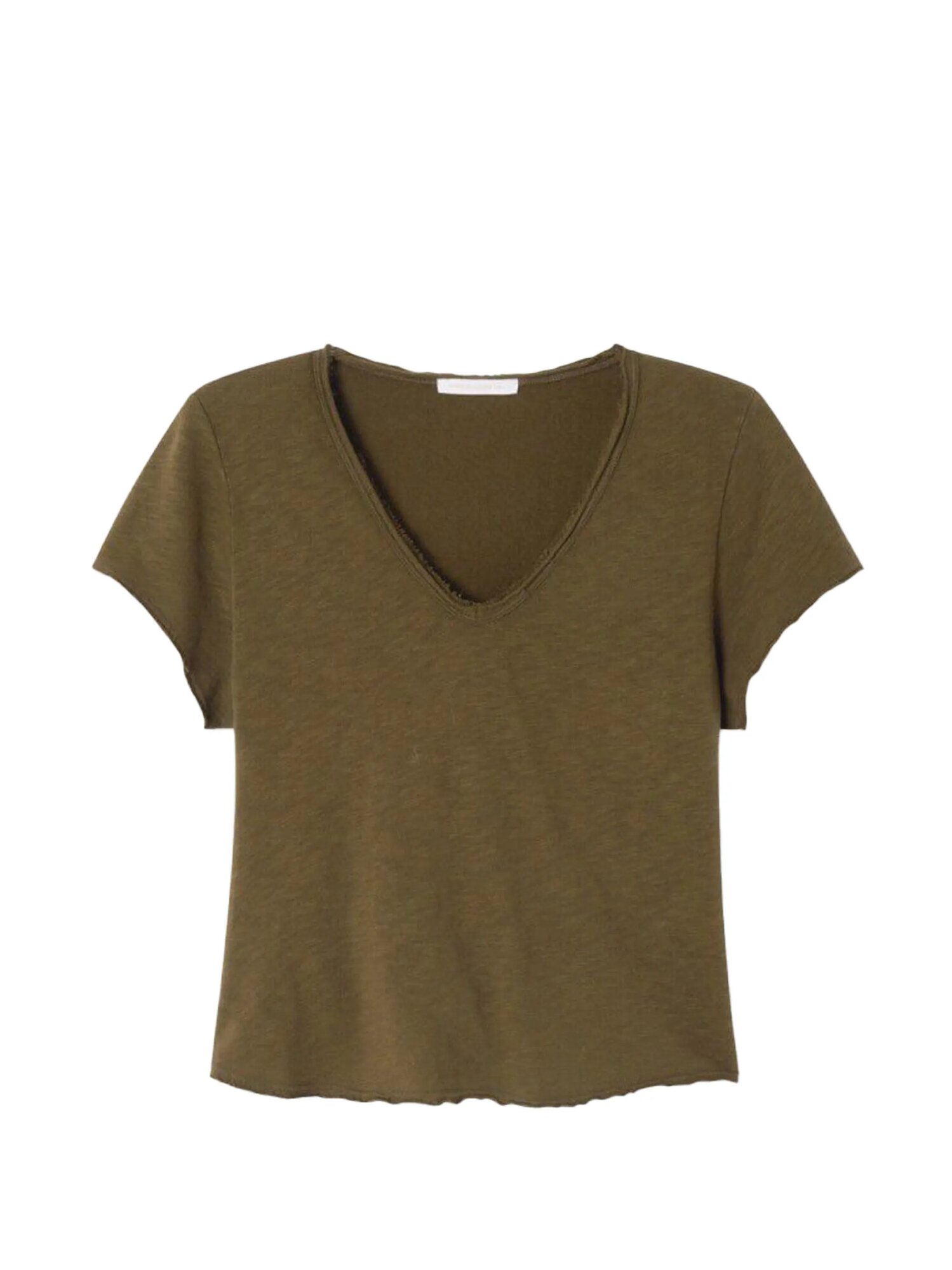 Футболка Slub-texture v-neck t-shirt