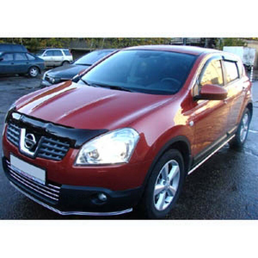 Дефлекторы боковых окон для Nissan Qashqai, 2007-2013, 4ч, темный / Ниссан Кашкай от официального дистрибьютора, SIM, артикул NLDSNIQAS0732