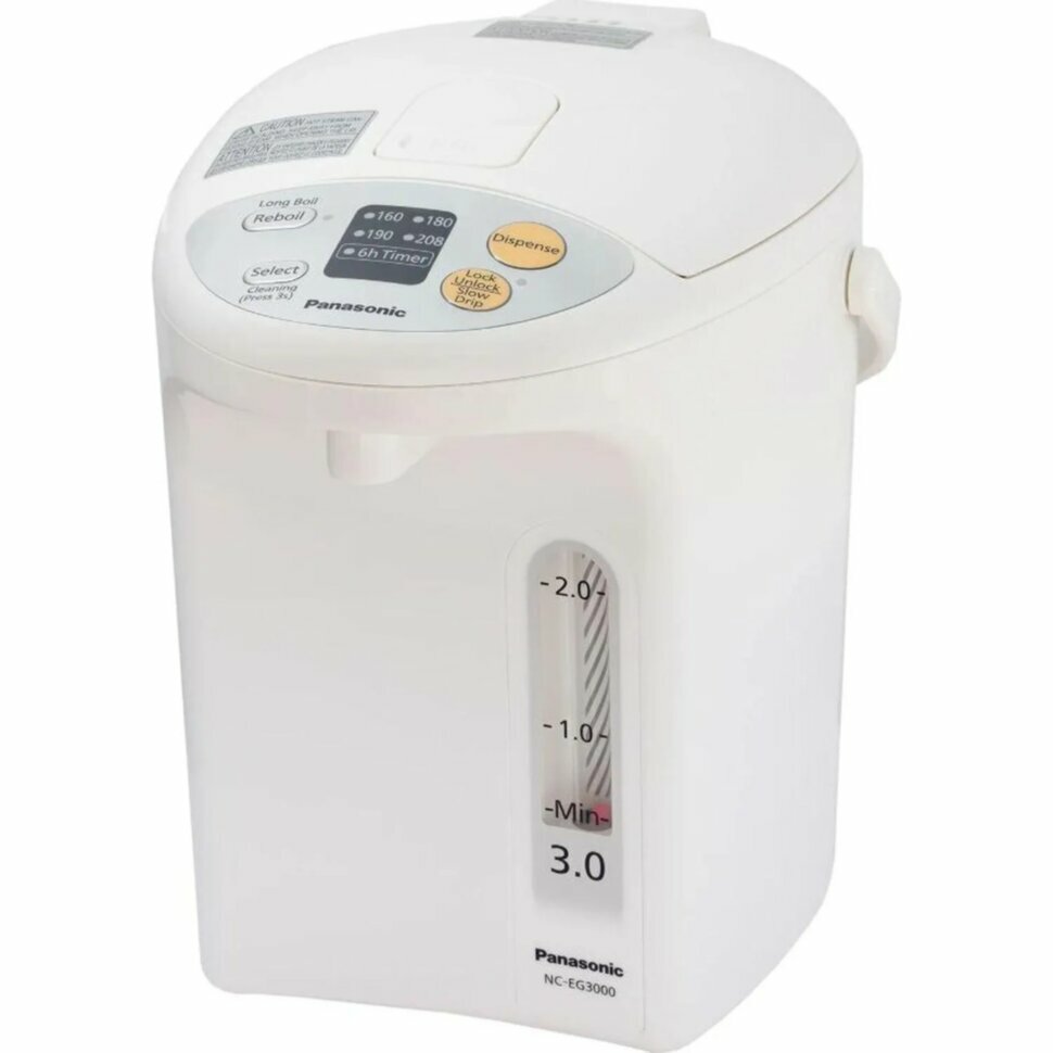 Термопот Panasonic NC-EG3000WTS, 3 л, 800ВТ, белый, 1695165