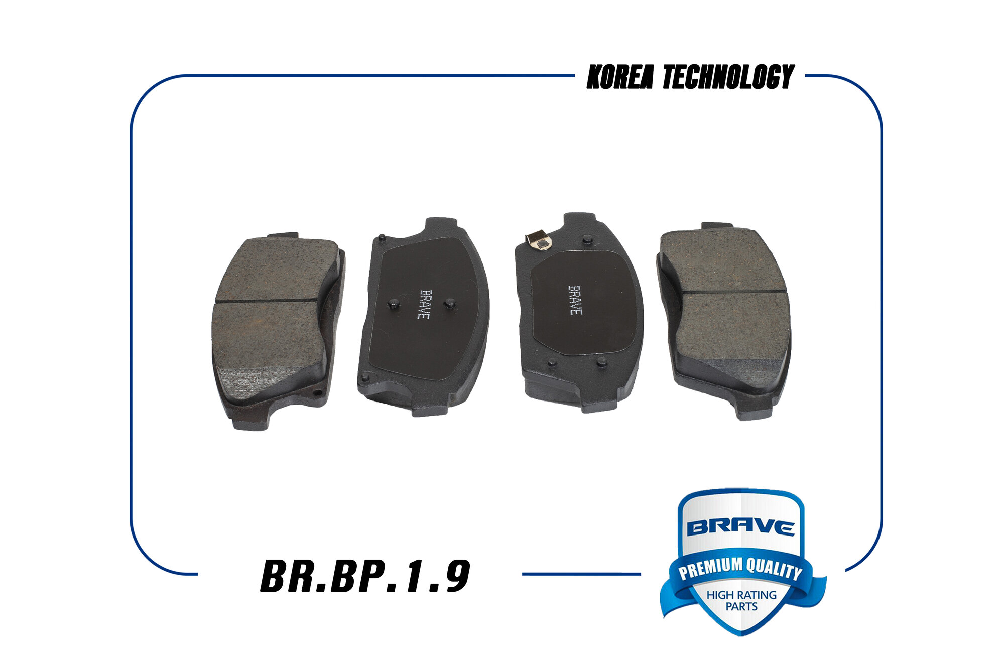 Колодки торомозные передние CHEVROLET Cruze Orlando J309 OPEL Astra J R16 BRAVE BRBP19