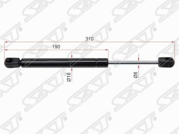 Амортизатор крышки багажника SAT ST-30779837 Volvo S80 06-16 справа слева