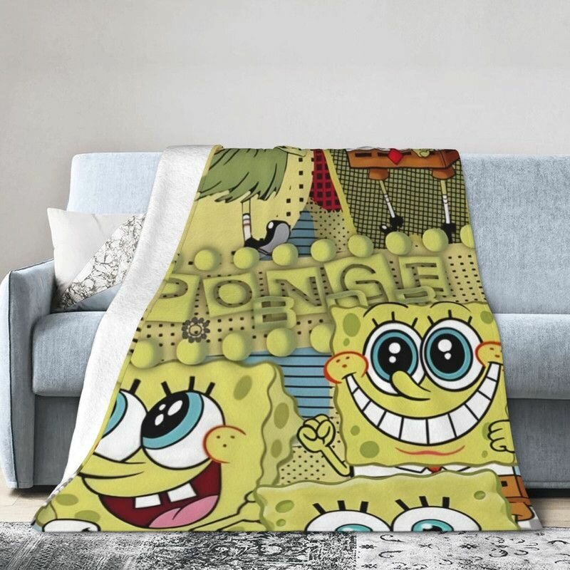 Плед Губка Боб Пледы Губка Боб Квадратные Штаны SpongeBob от SpongeBob SquarePants