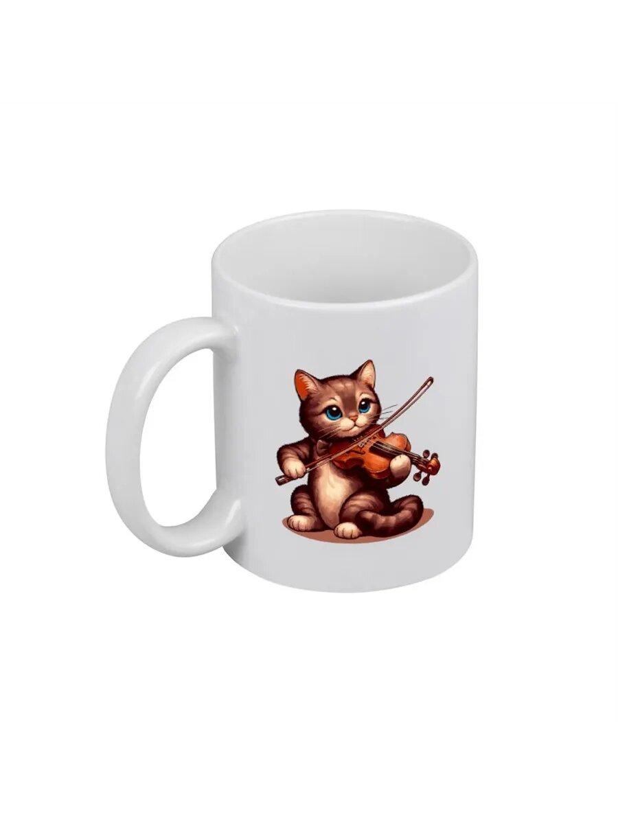 Кружка Кот-скрипач, кот-музыкант