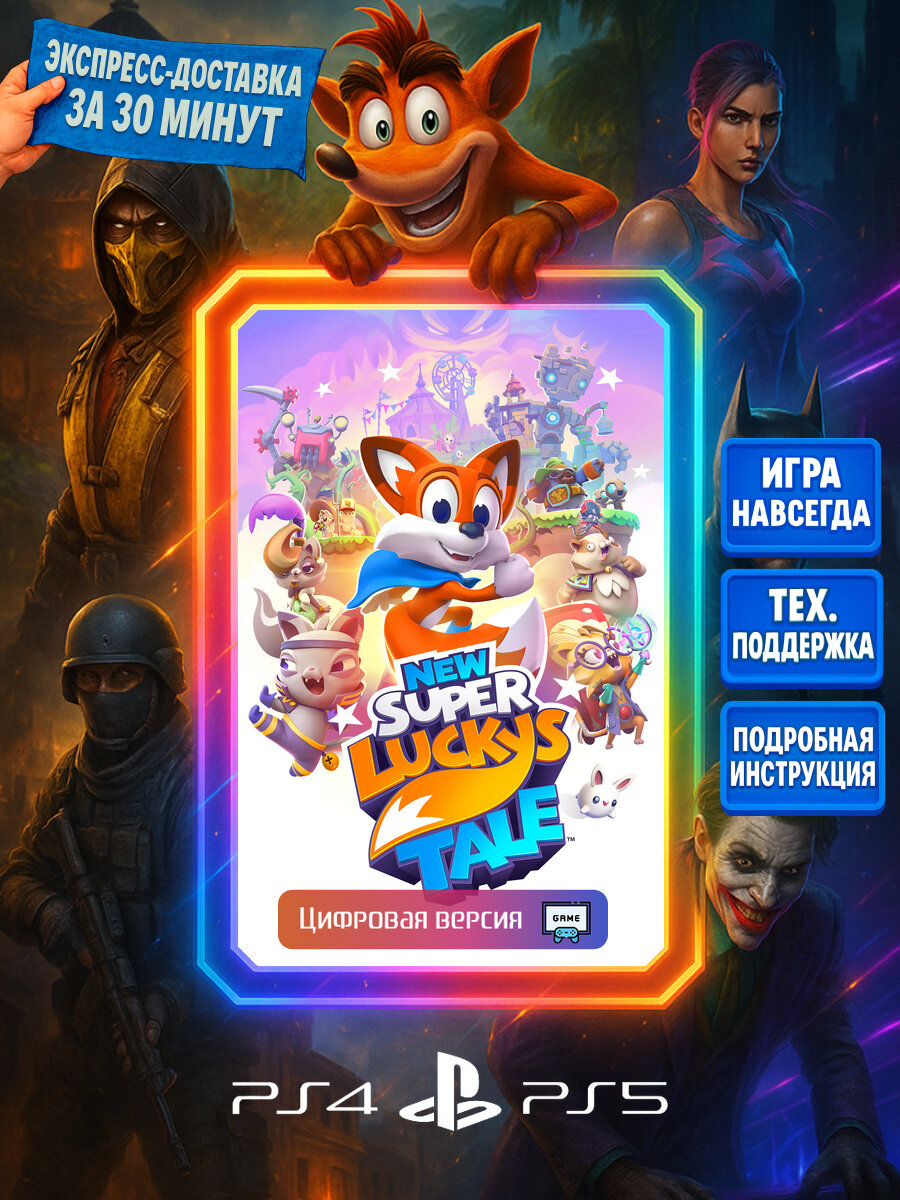 New Super Lucky's Tale Demo PS4/PS5 | Моментальная доставка | Английский язык | Боевики
