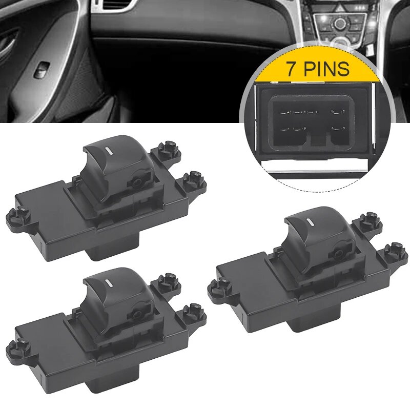 Кнопка управления стеклоподъемником (одинарная) для Hyundai i30 2012-2016 3pcs Single Button
