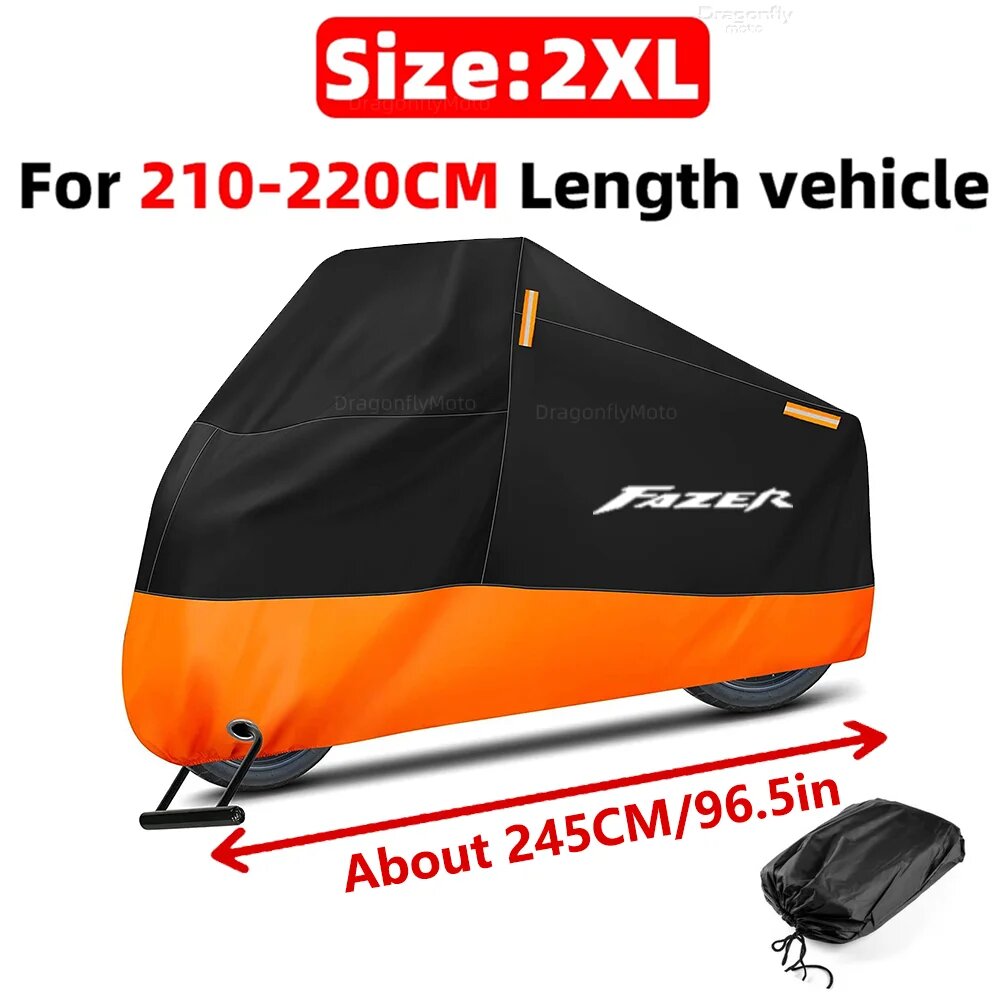 Чехол на мотоцикл 2XL, 210-220см, Yamaha Fazer