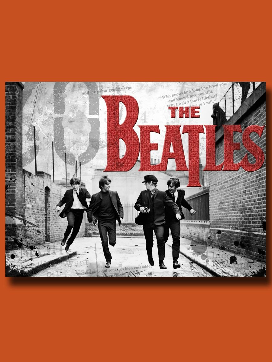 Постер The Beatles - Битлс А3, 30х40см, Плакат Битлз