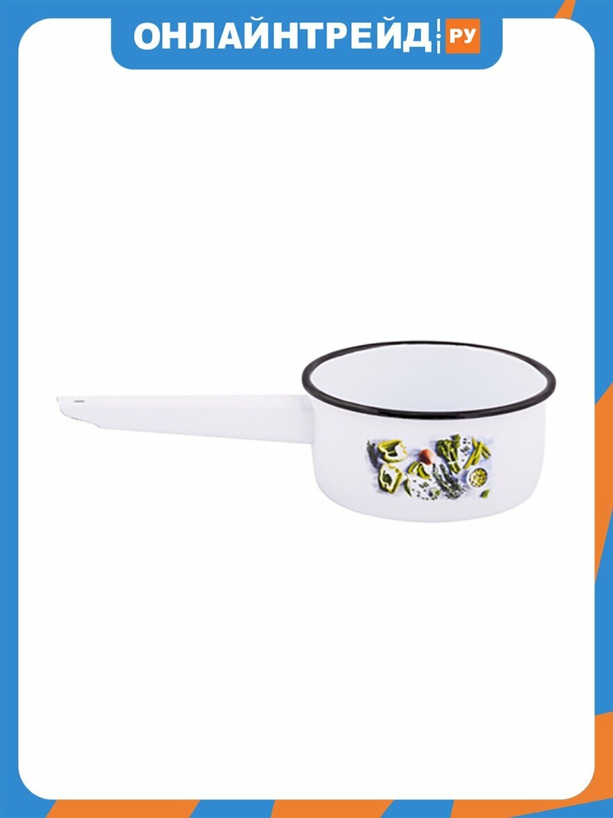 Ковш Appetite эмалированная Свежая зелень 1,0л (1с22с)