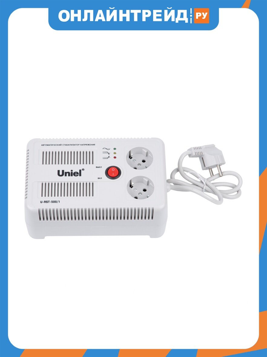 Стабилизатор напряжения Uniel U-RST-500/1 серии "Simple Standard", напольный, 500ВА, UL-00003602
