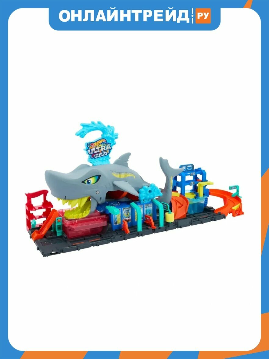 Игровой набор Hot Wheels HTN82 Автомойка Суперакула