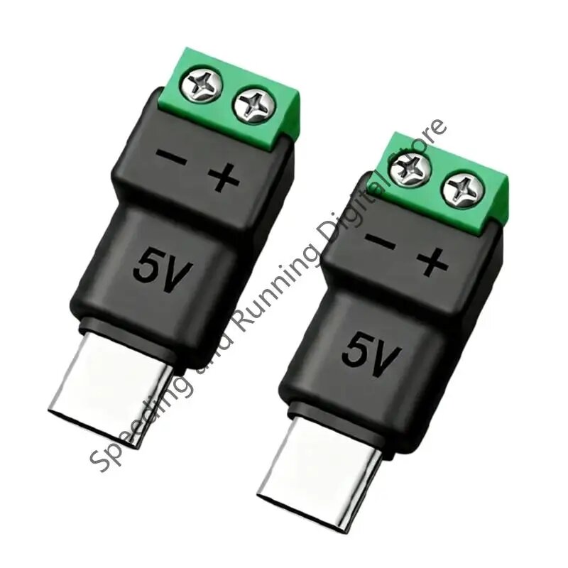 USB C «папа-мама» адаптер 2 шт. 5В 15Вт males head