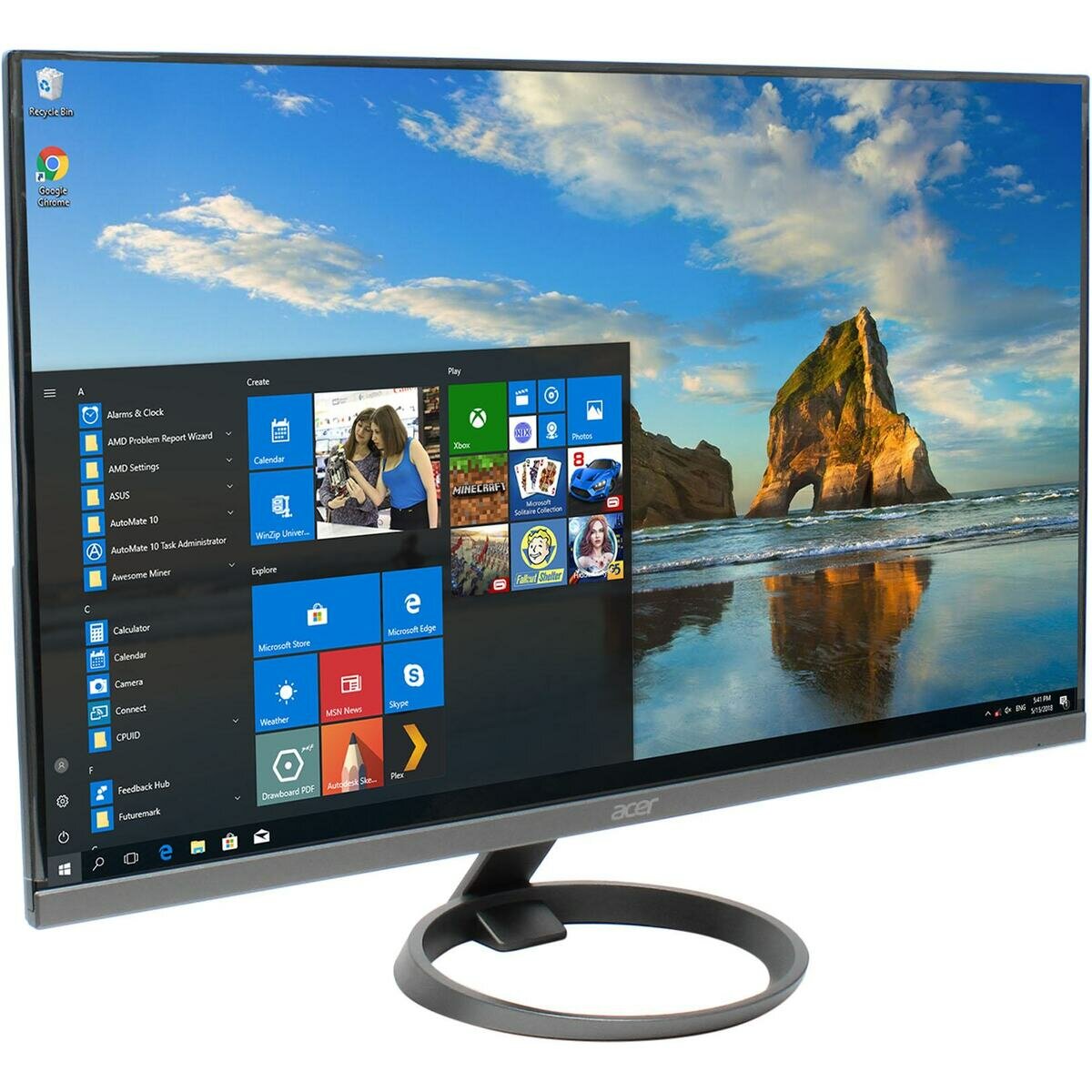 27" ЖК монитор Acer R272G0yi (LCD, 1920x1080, D-Sub, HDMI)